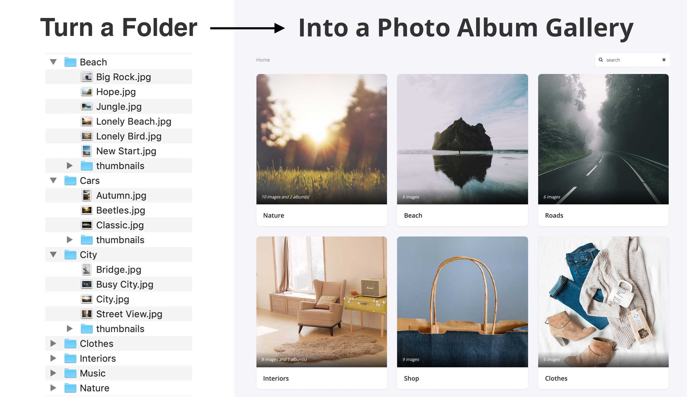 Multi Level Image Grid Gallery | NathanPrinsley Gallery